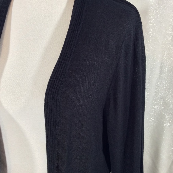 Cable & Gauge | Sweaters | Cable Gauge Black Open Drape Cardiganxlnwt ...
